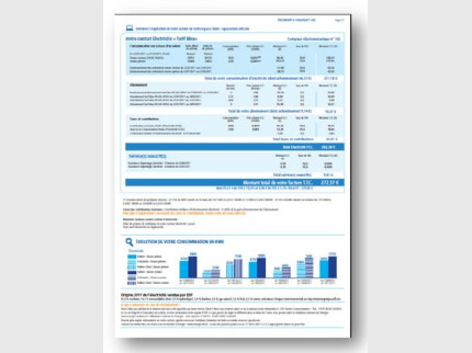 EDF crée une facture simplifiée