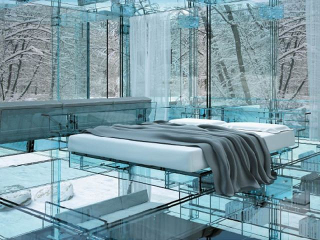 Une maison tout en verre