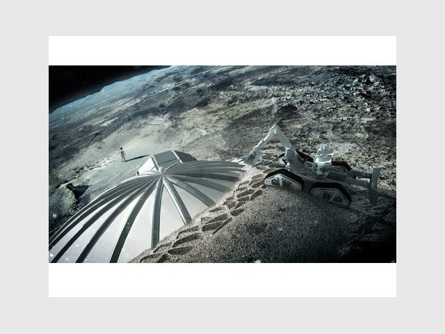 Grâce à Limpression 3d Norman Foster Imagine Une Base Lunaire