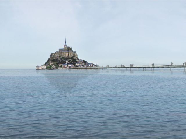 Mont-Saint-Michel : l'ouverture du pont-passerelle est imminente