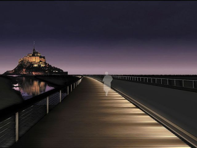 Mont-Saint-Michel : l'ouverture du pont-passerelle est imminente