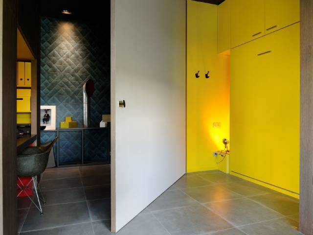 Lit rétractable dans un mur, un exemple ultra fonctionnel