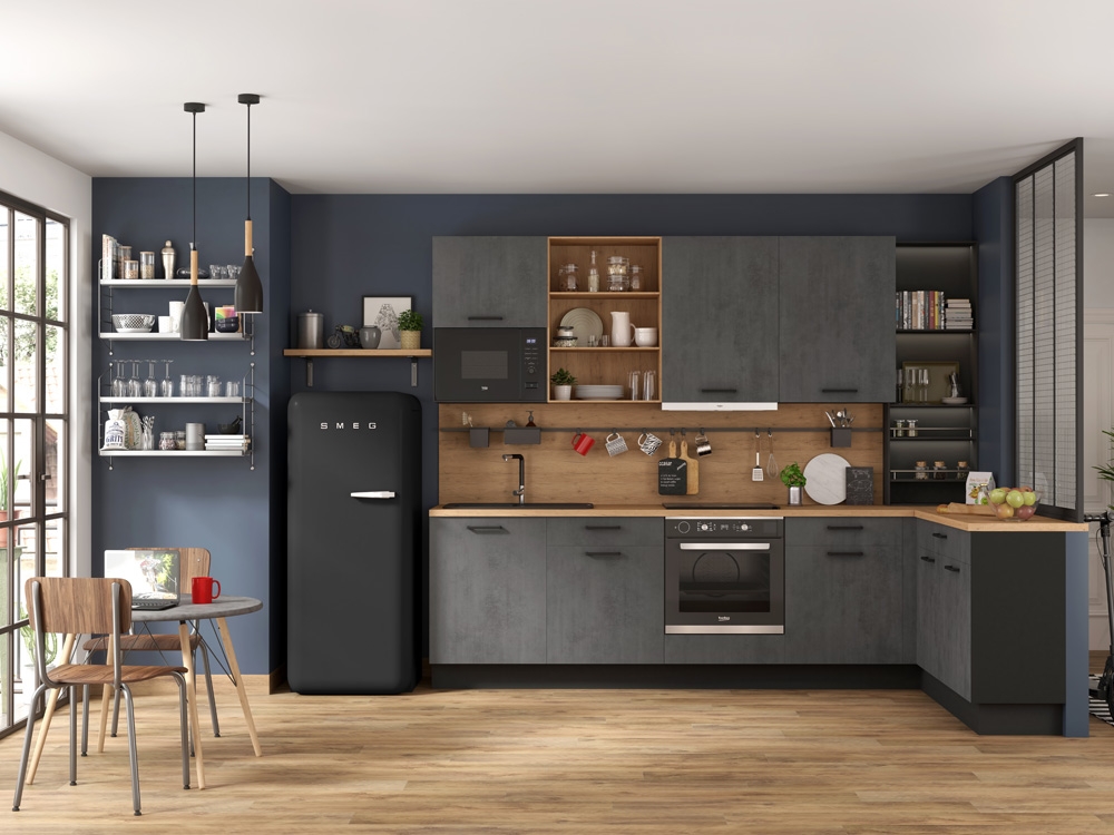Cuisine en L : 16 exemples pleins d'astuces à copier
