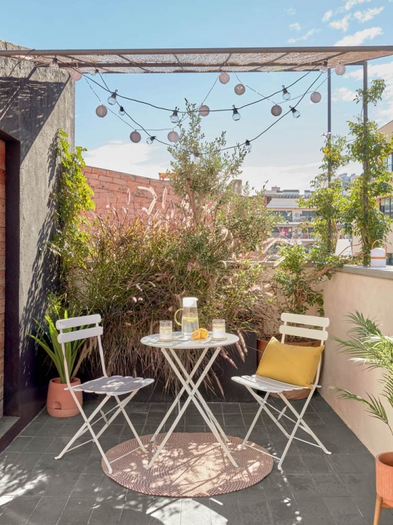 Une mini terrasse pour profiter de l'été