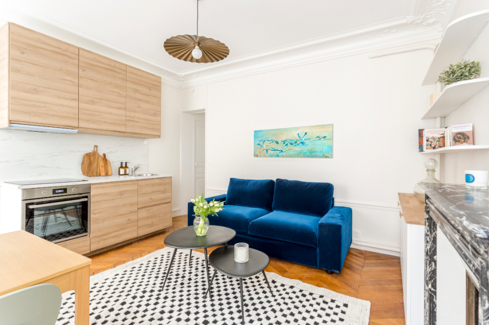 2 chambres transformées en un T2 destiné à la location